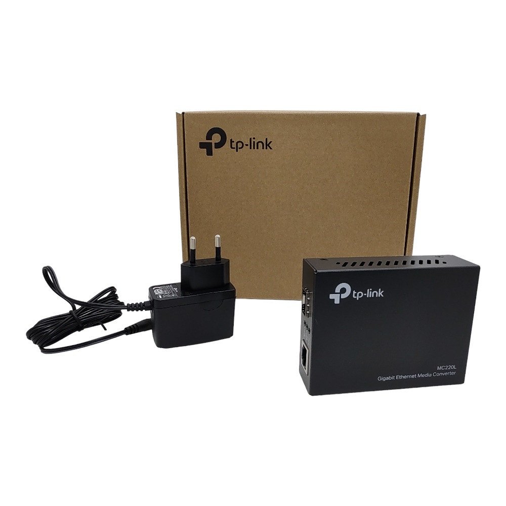 Shop Fiber | Conversor de mídia TP-LINK MC220L GIGABIT