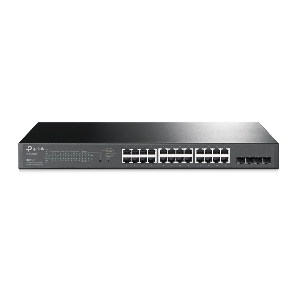 Shop Fiber | Switch TP-LINK 24P T1600G-28PS TL-SG2428P POE 4SFP 56GB